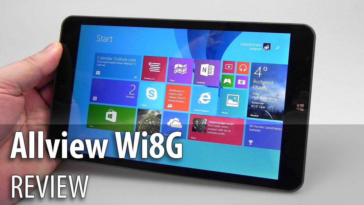 Allview Wi8G Review (Windows 8.1 3G Tablet) - Tablet-News.com - YouTube