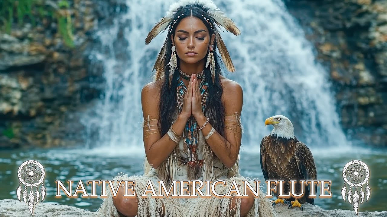 Harmony by the Waterfall - Healing Meditation Music - Native American ...