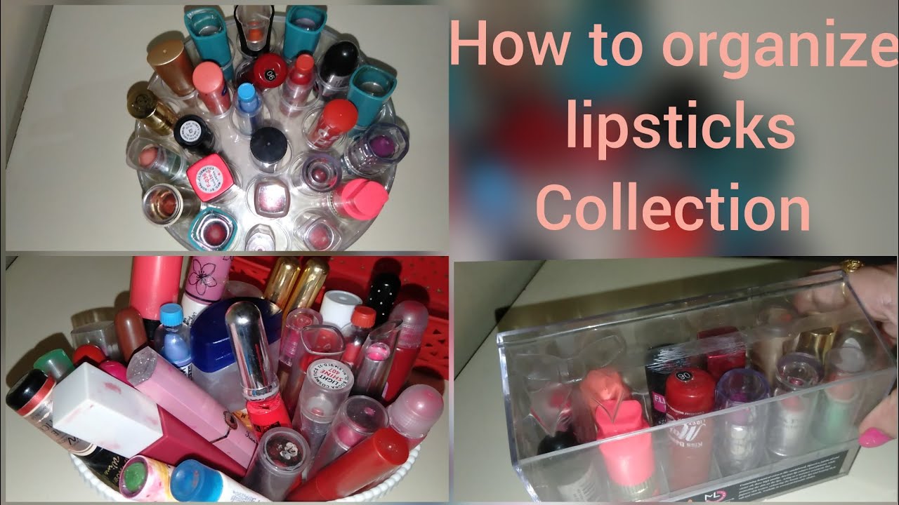 5ways to store lipsticks/how i organize my lipsticks/for lipsticks ...