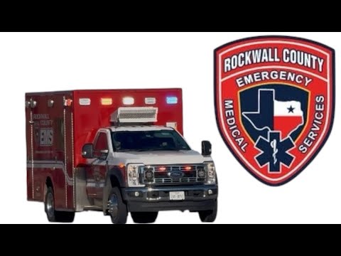 Rockwall EMS 1 responding to a MVA Feb/24/2025 - YouTube