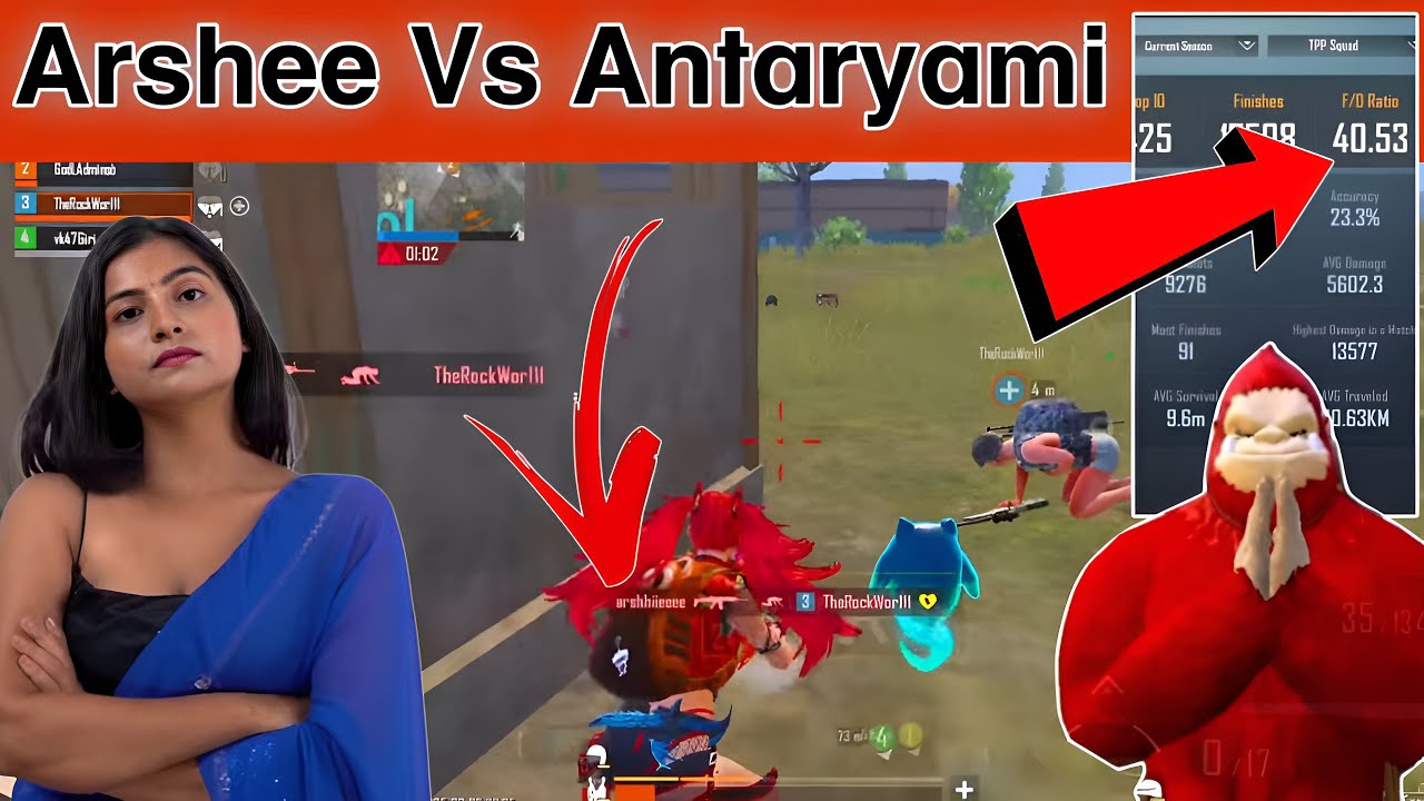 Arshee The best Girl Assaulter in Bgmi vs Antaraymi Gaming - YouTube