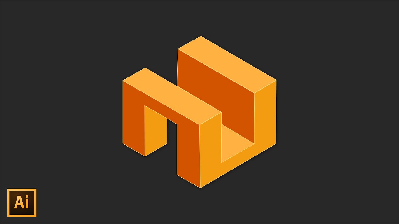 Isometric logo in Illustrator - isometric Illustrator Tutorial - YouTube
