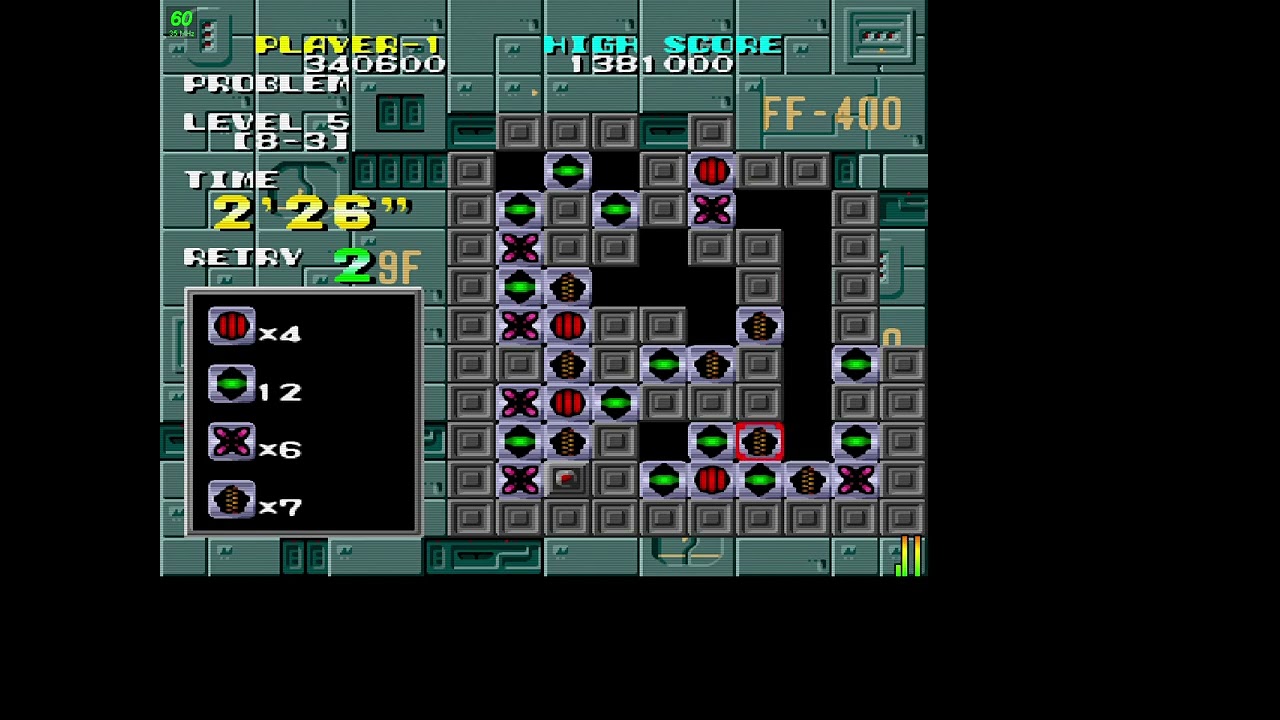 Puzznic(PC Engine) Level 5 8-1~4 - YouTube
