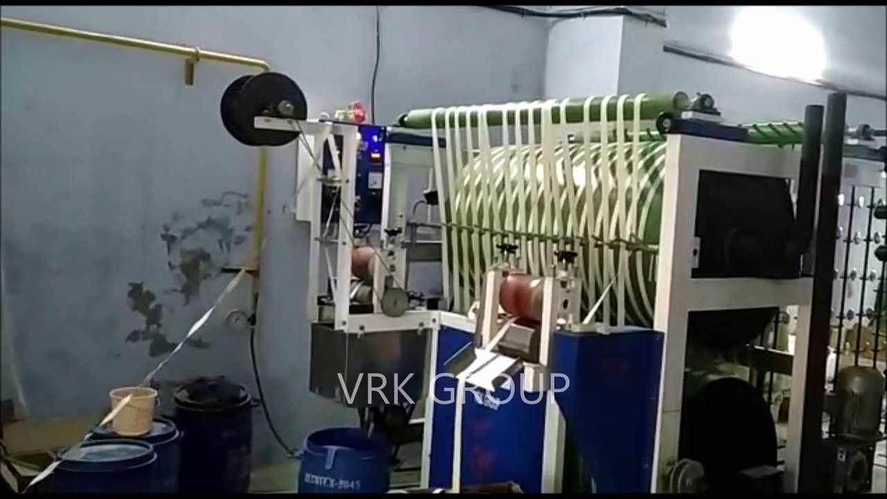 Elastic tape finishing machine, Double cylinder tape finishing machine ...
