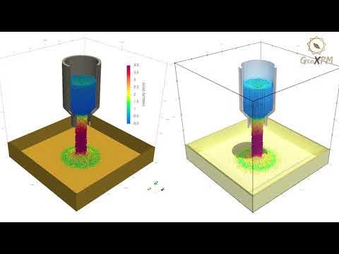 GeoXPM Simulation of 3D Granular Flows in Silo Discharge - YouTube