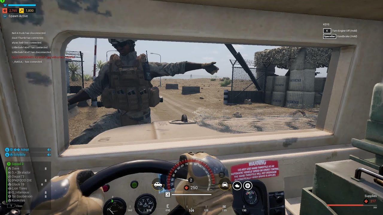 Squad Humvee Convoy - The Most Fun I've Had On Squad - YouTube