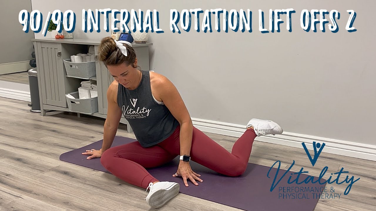 90 90 Internal Rotation Lift Offs 2 - YouTube