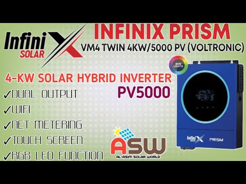 Infinix 4kw VM4 Twin PV5000 Solar Hybrid Inverter Complete Details ...