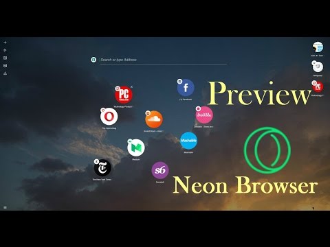 Opera NEON Browser Preview | AMAZING New Features like SPLIT Screen ...