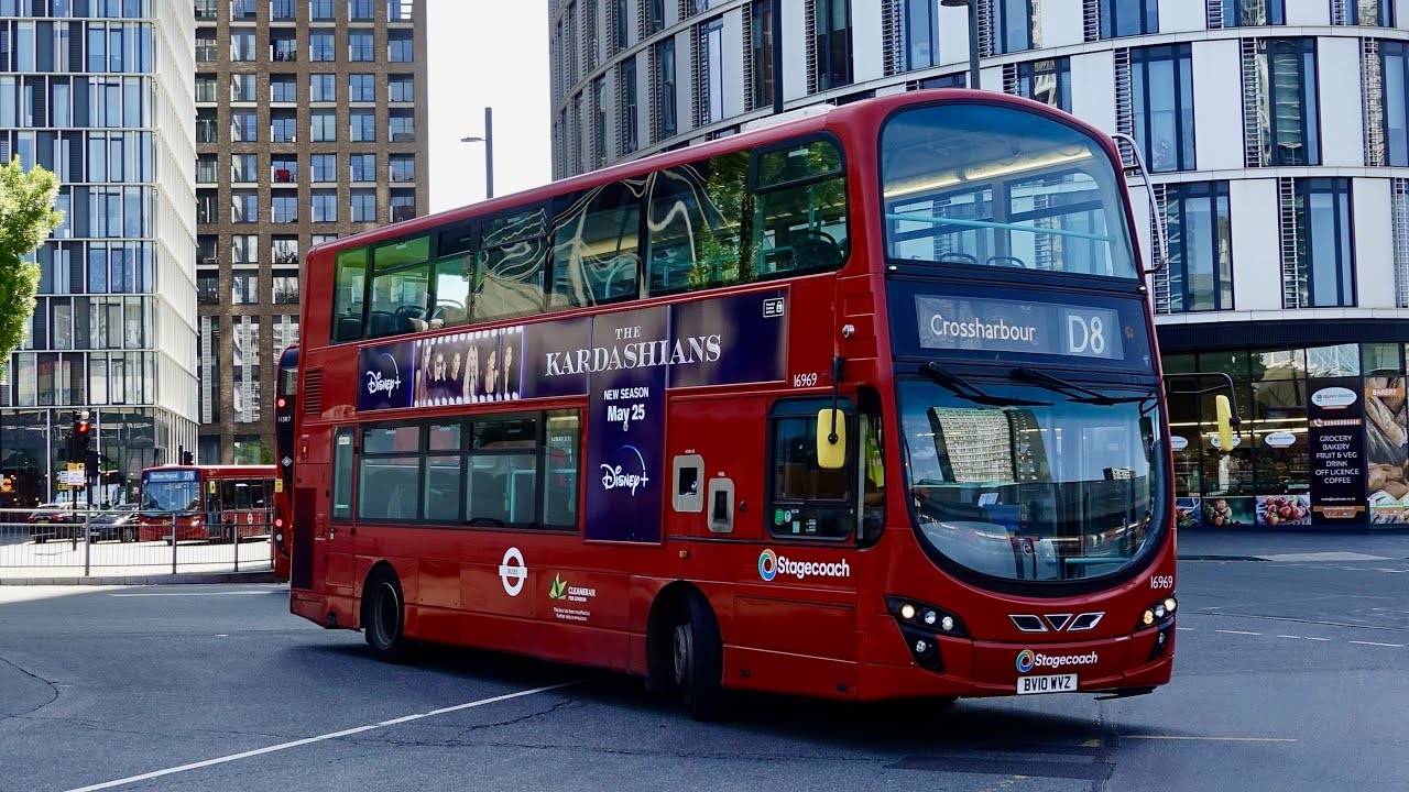 London Bus Route D8 - Crossharbour to Stratford - Subtitles - YouTube