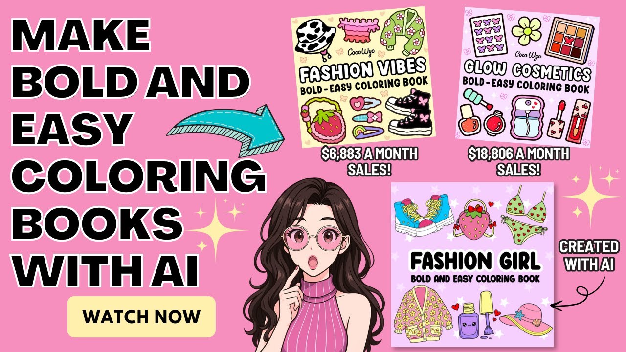 Make Bold and Easy Coloring Books with AI! | Amazon KDP Niches ...
