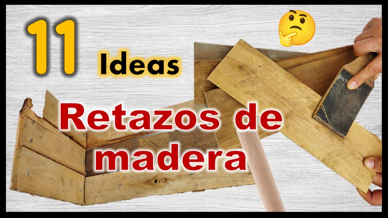 11 IDEAS F CILES RECICLANDO MADERA 2023 Manualidades Con Trozos De