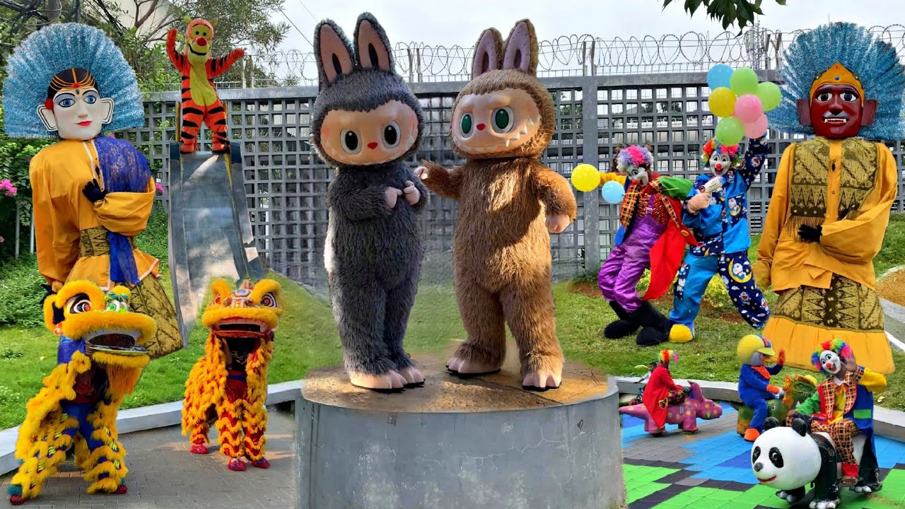 LABUBU SONG!! LAGU POPULER VERSI ONDEL ONDEL BADUT LABUBU BARONGSAI ...