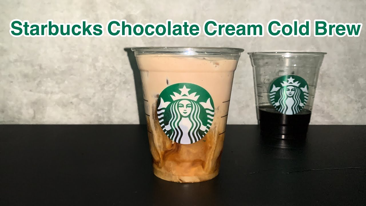 Starbucks chocolate cream cold brew recipe at home - YouTube