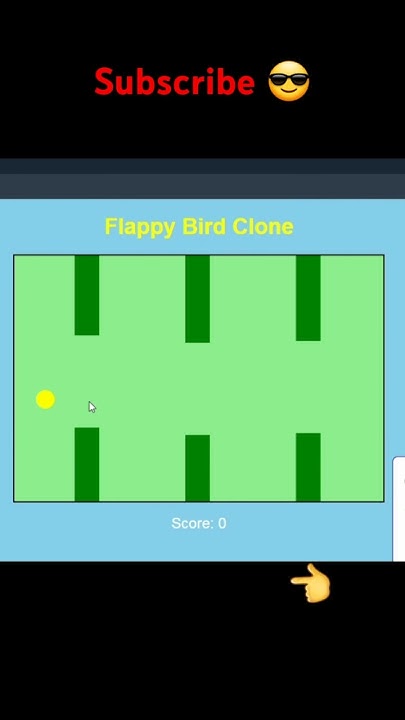 Flappybird with javascript. #javascript #gamedevelopment - YouTube