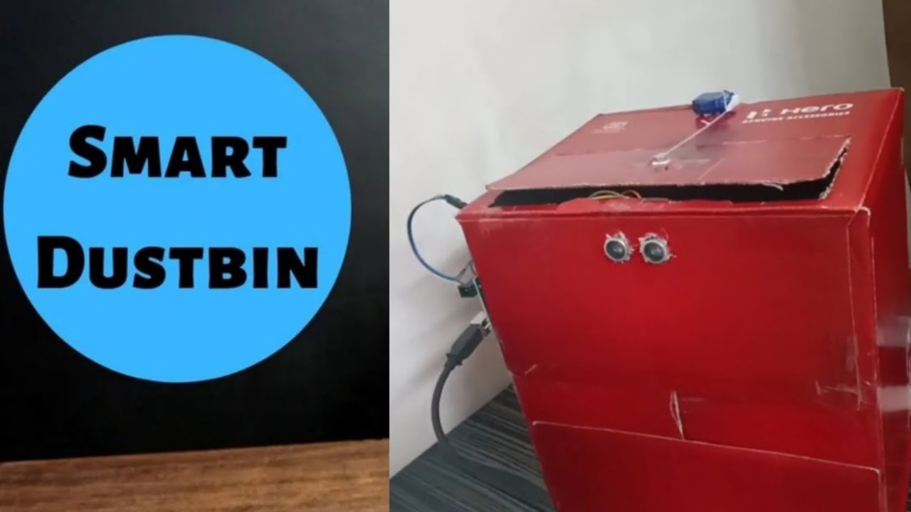"Smart Dustbin Using Arduino UNO " #hetronics #arduinouno #diy - YouTube