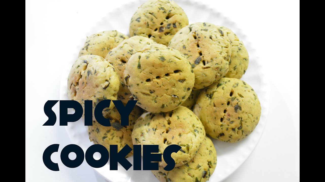 Eggless Spicy/Savory Cookies - YouTube