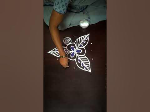 Flower Rangoli Design - YouTube