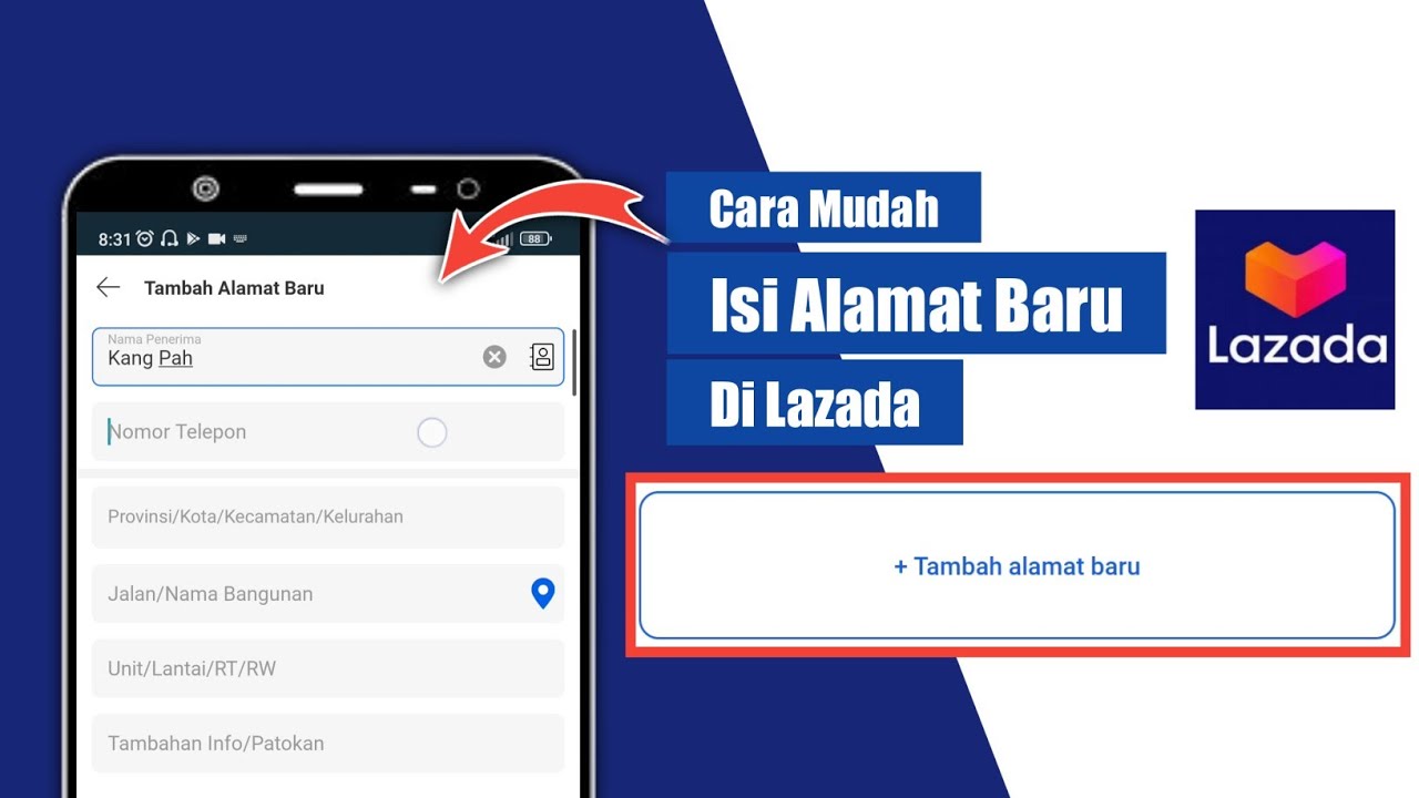 Cara Mengisi Alamat Di LAZADA Terbaru !! - YouTube
