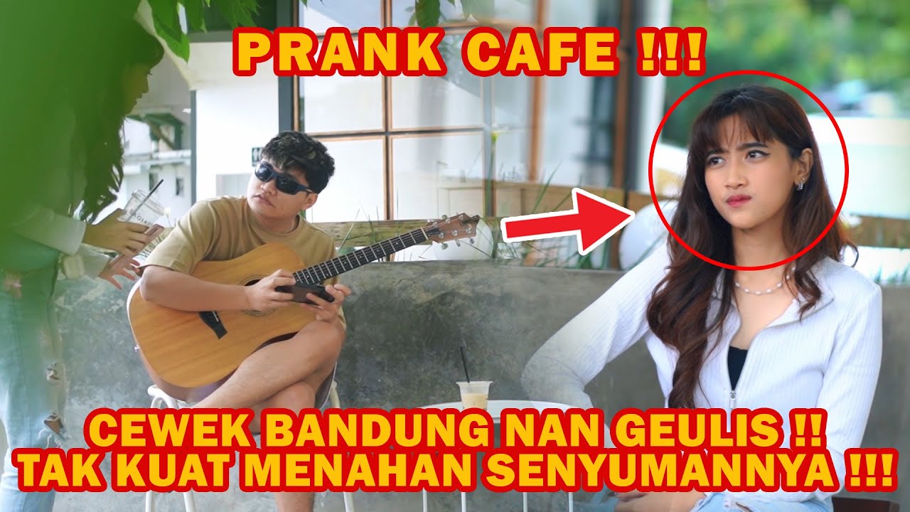 PRANK CAFE !! REJEKI NOMPLOK !! DISAMPERIN CEWEK BANDUNG NAN GEULIS ...