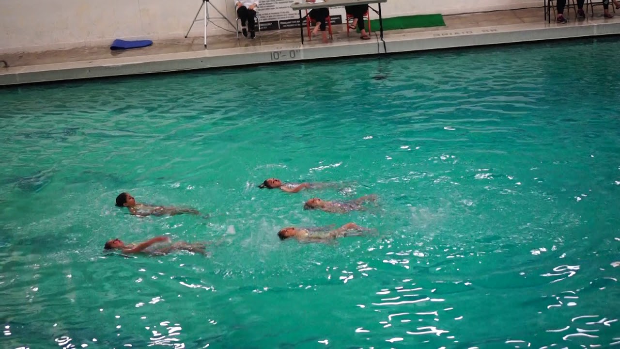Seattle Synchronized swimming novice blue team - YouTube