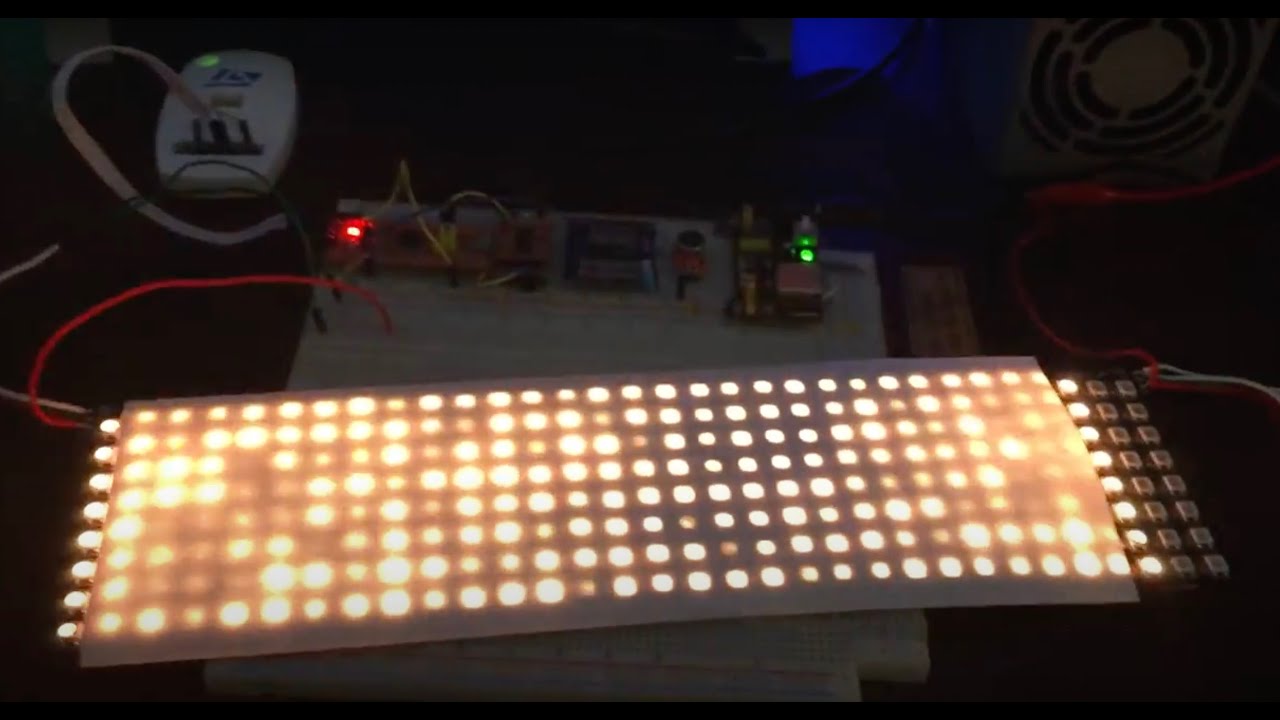 CODE INCLUDED - STM32 and Neopixel WS2812 LED Matrix - YouTube