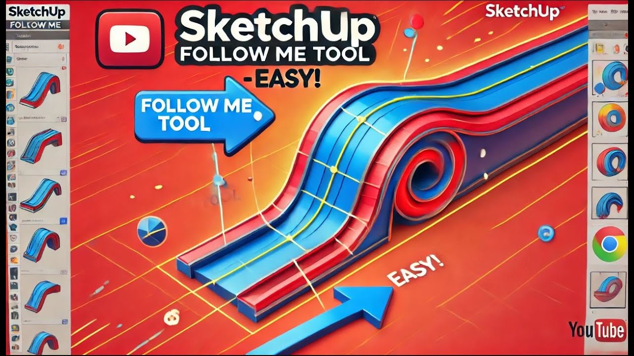 "SketchUp Follow Me Tool - EASY!" - YouTube