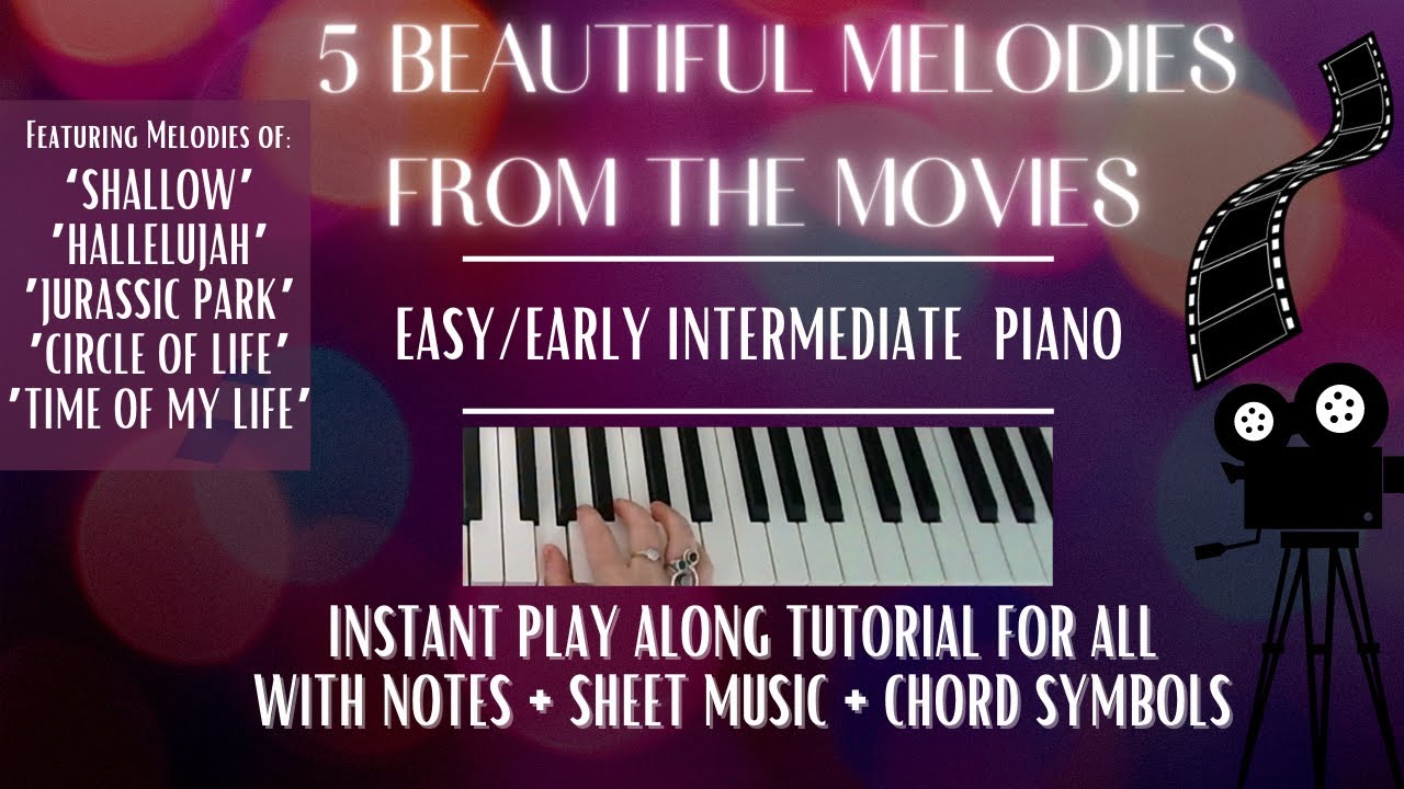 5 Beautiful Melodies from the Movies - Easy Play Along Instantly - With ...