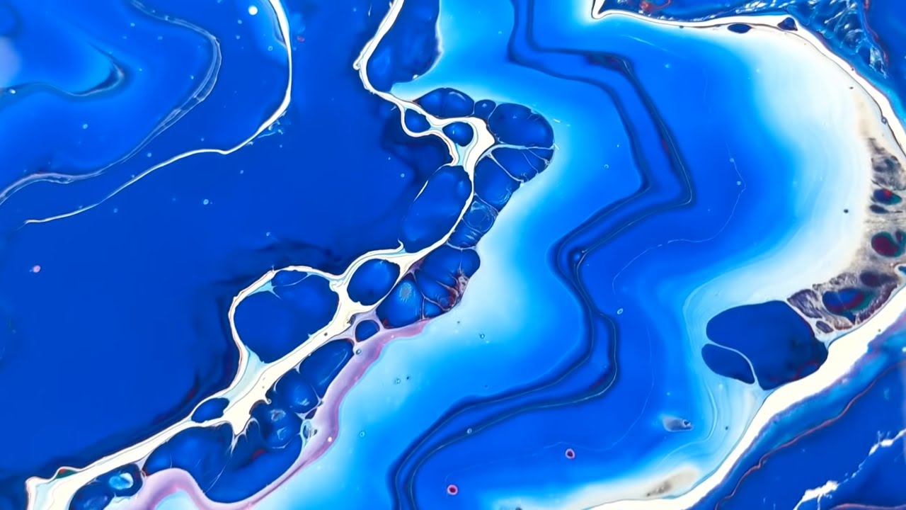 Reverse ring pour | Tree Ring Acrylic Painting - YouTube