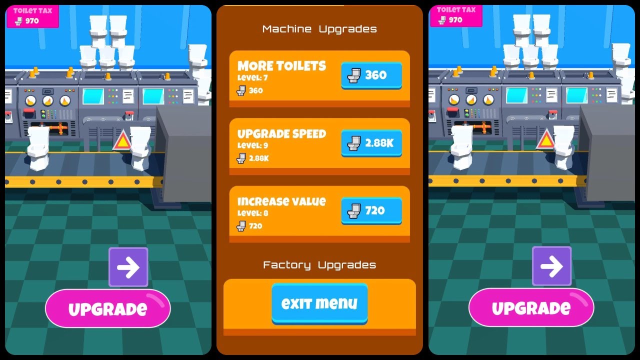 Toilet Factory: Idle Clicker Gameplay Video for Android - YouTube