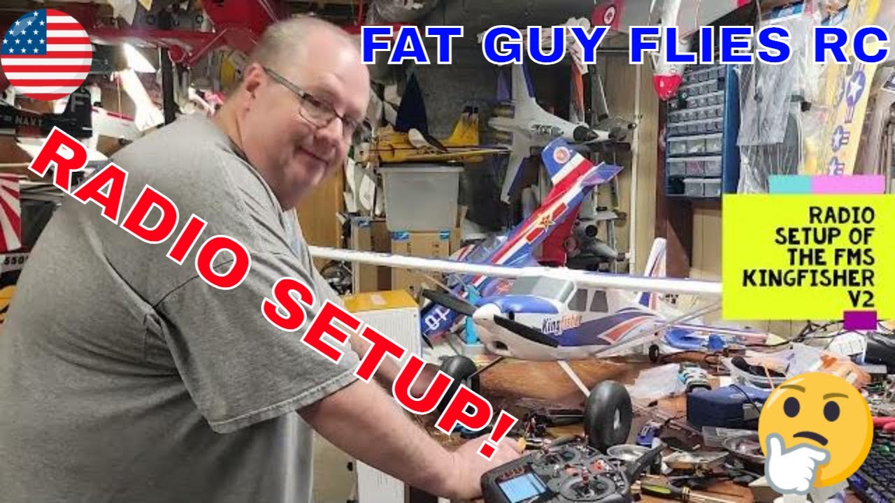 Radio Setup of the FMS kingfisher V2 by Fat Guy Flies RC - YouTube