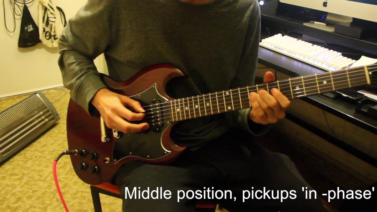 Gibson SG: Stock vs Out of Phase Pickup Wiring (Peter Green Tone) - YouTube