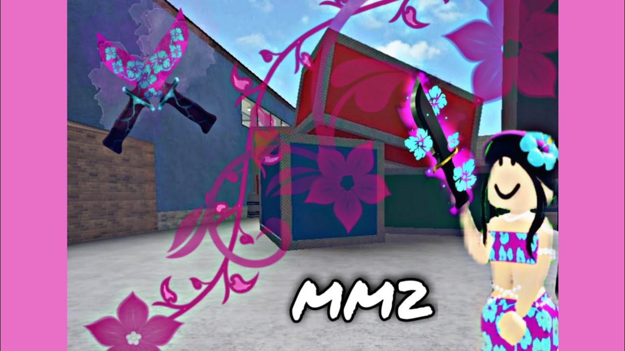 Playing MM2 with summer update floral knife and effect (MOBILE MONTAGE ...