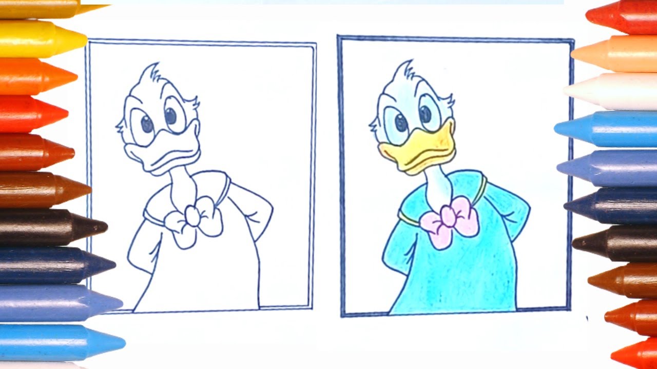 How to draw Donald Duck | Duck drawing | डोनाल्ड डक ड्राइंग - YouTube