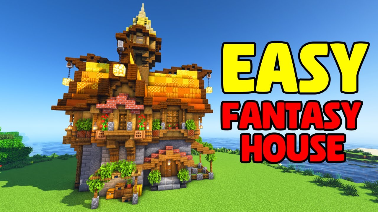 Minecraft How to Build Beautiful Fantasy House | TUTORIAL - YouTube