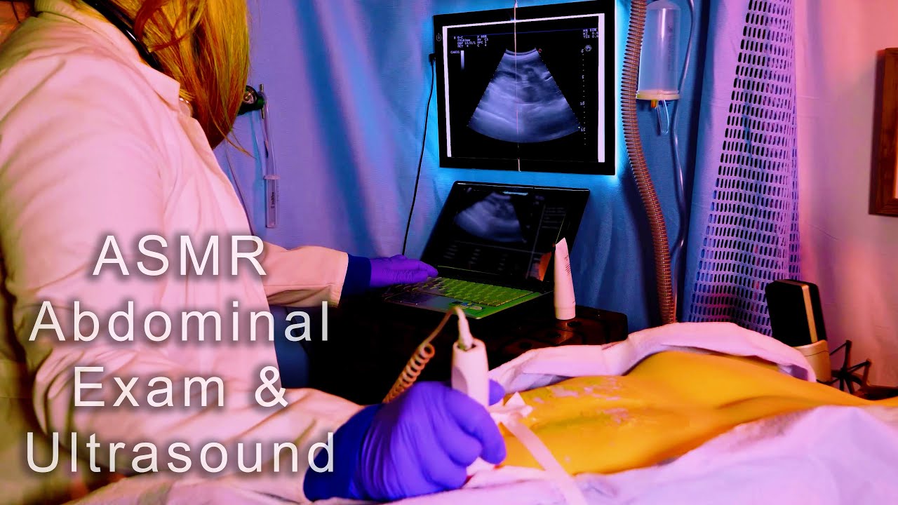 ASMR Abdominal Ultrasound & Exam | Medical Role Play - YouTube