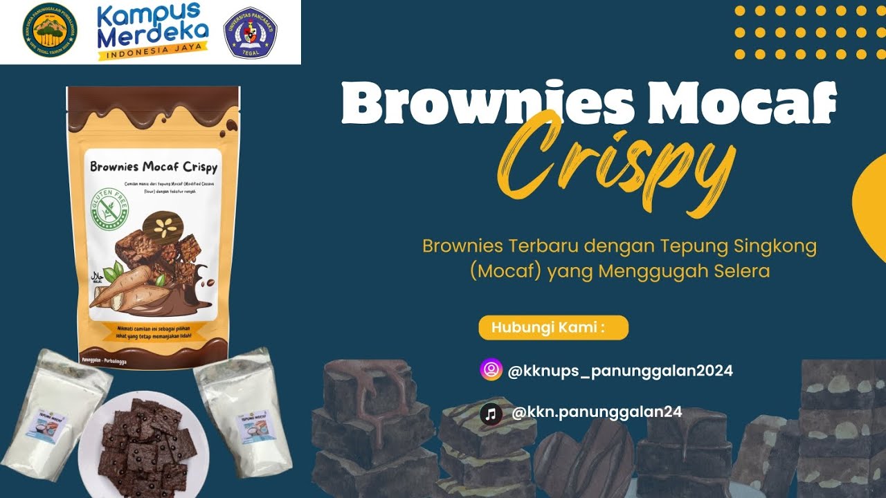 Program Unggulan - Tutorial Membuat Brownies Mocaf Crispy - KKN Desa Panunggalan Purbalingga ...