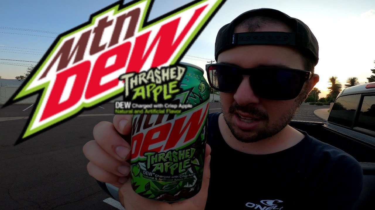 NEW!!!! THRASHED APPLE MOUNTAIN DEW!!!! - YouTube