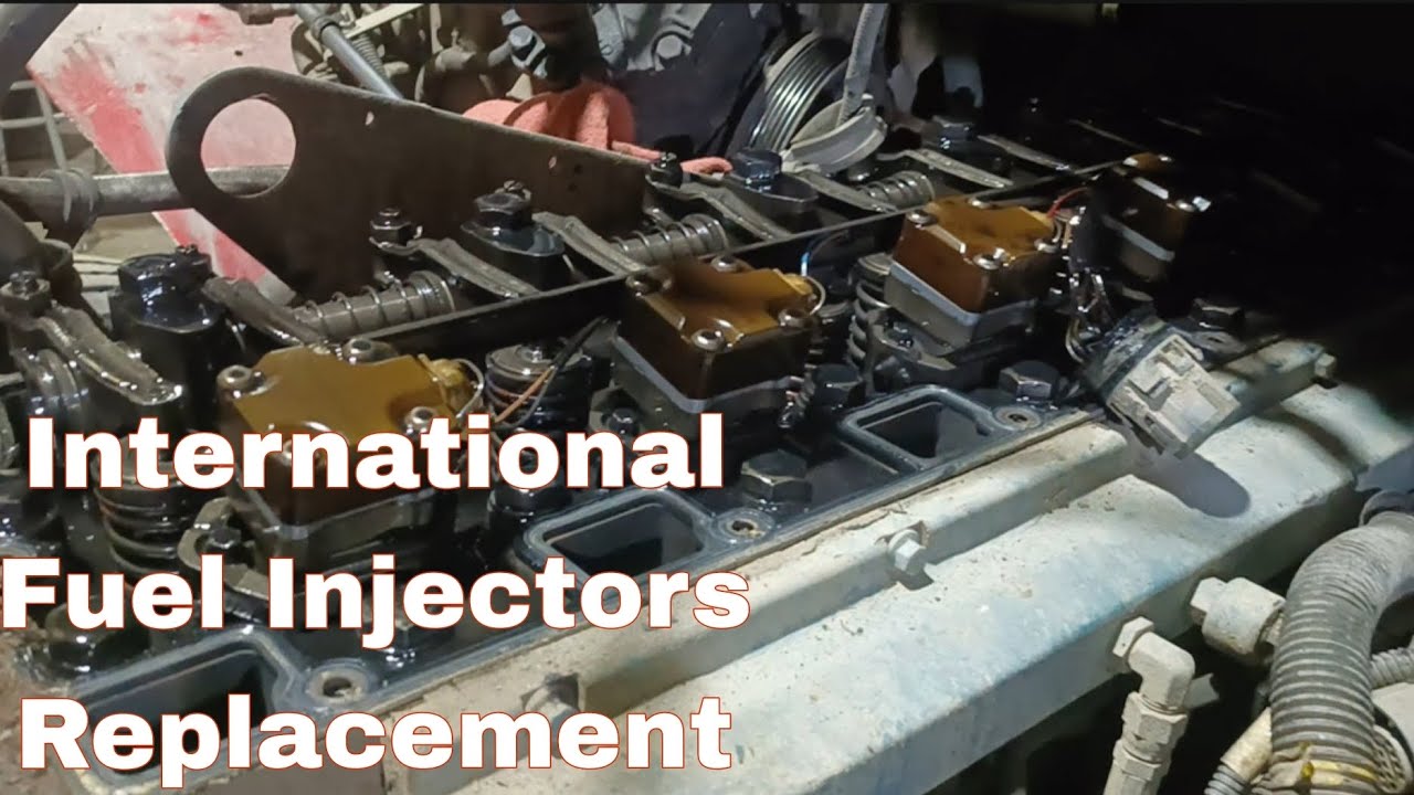 International Fuel Injectors Replacement - YouTube