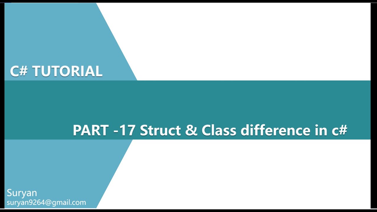Part -17 Struct and Class in C# - YouTube