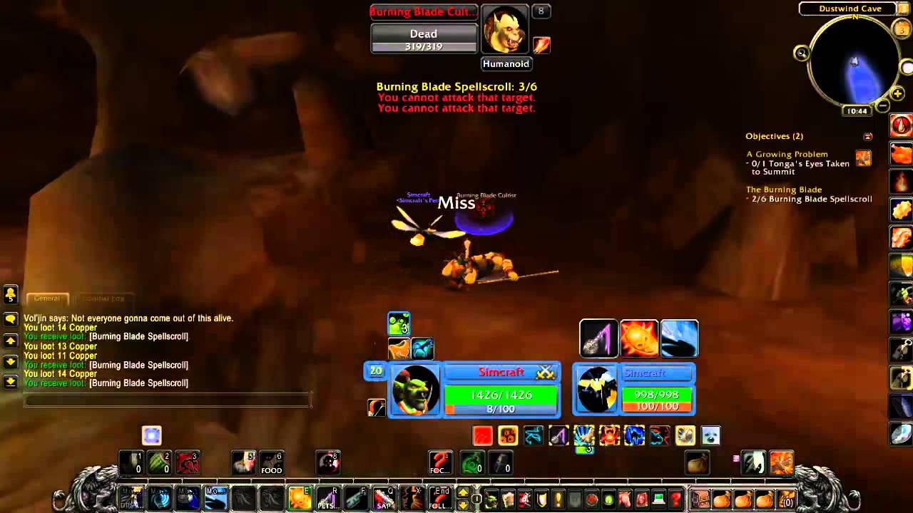 The Burning Blade - World of Warcraft Quest - YouTube