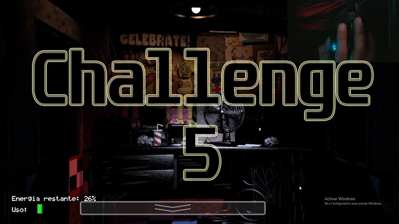 Five Nights at Freddys In Real time Challenge 5 - YouTube