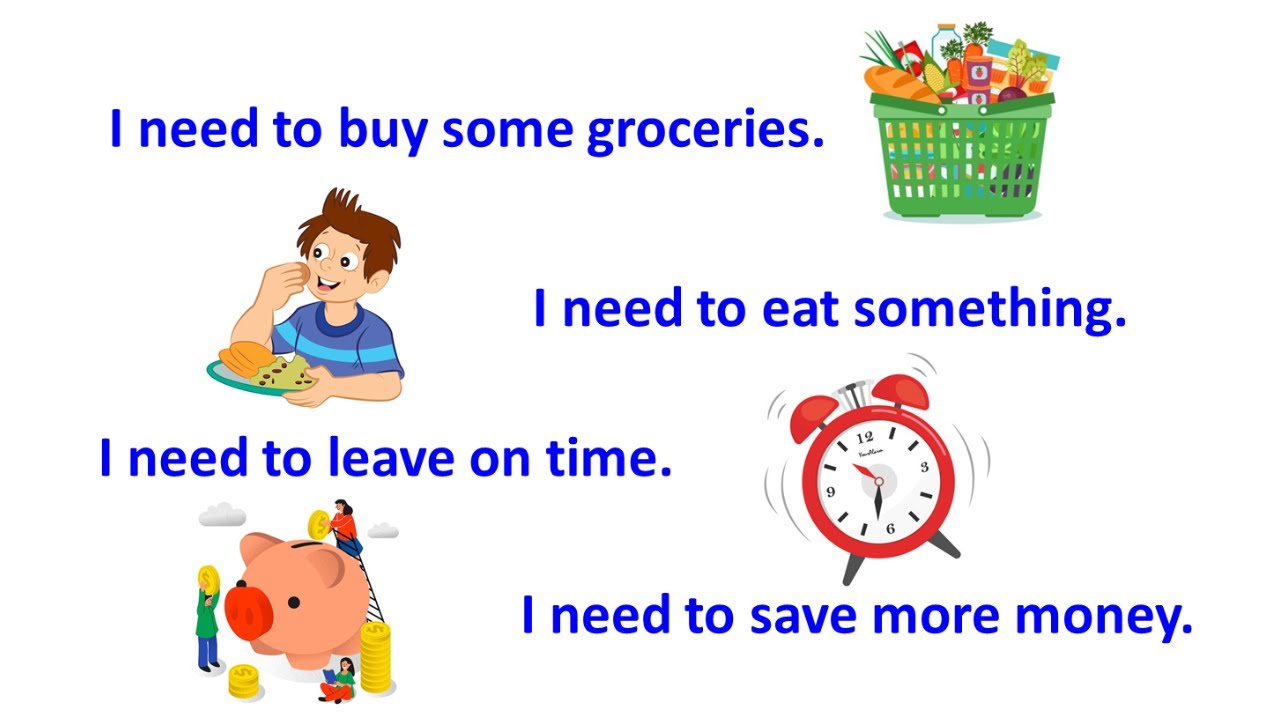 100 "I Need" Sentences Practice | Daily Use Common Sentences | Spoken ...