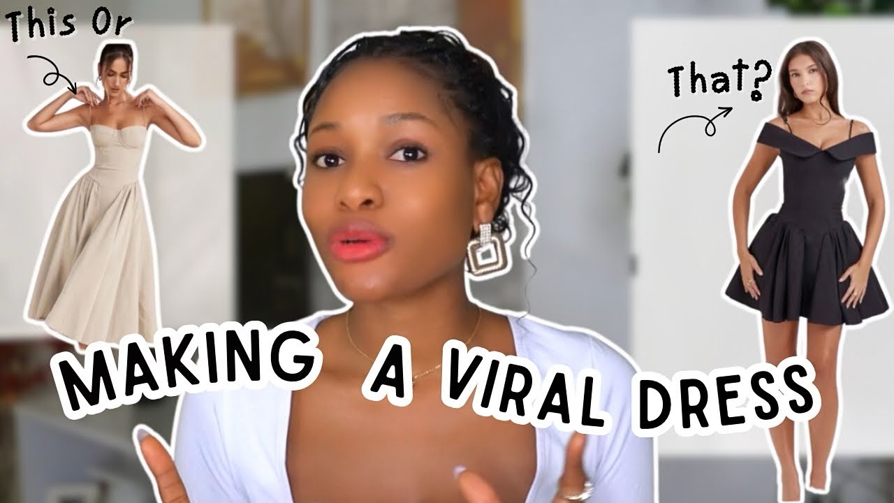 I Made A Viral Dress / DIY Bustier Dress - YouTube