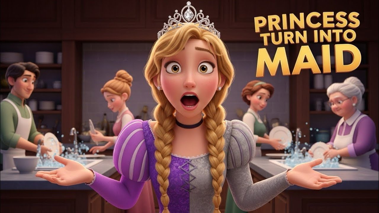 From princess to maid | Animated Fairy Tales story - Princess stories ...