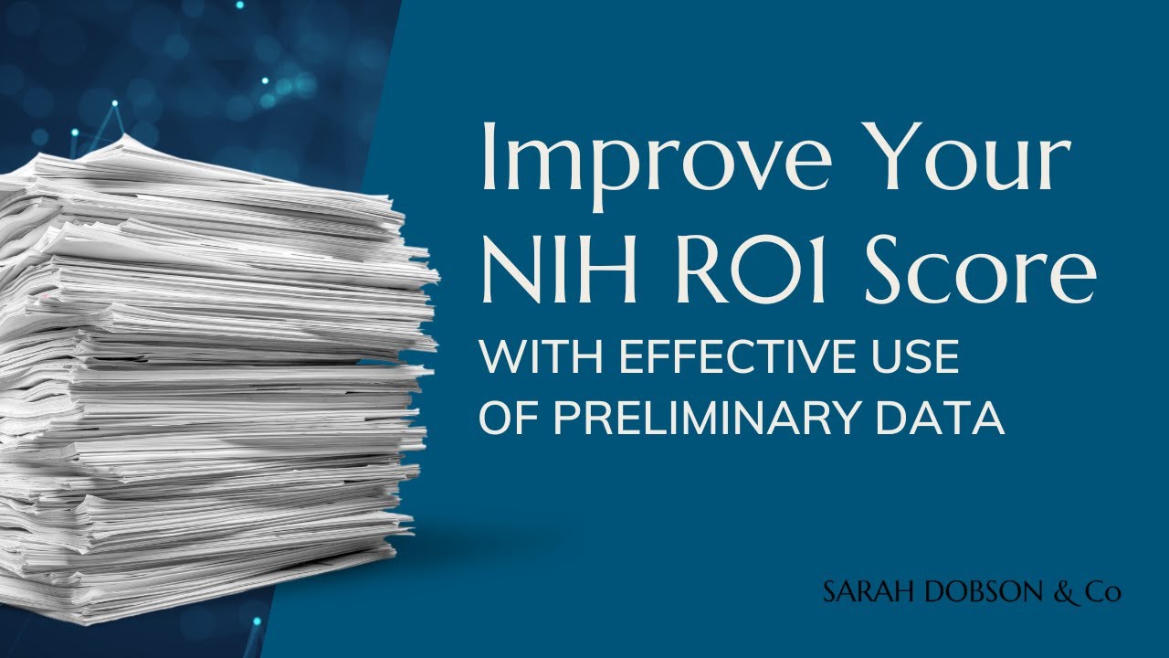 Improve your NIH R01 score with effective use of preliminary data - YouTube