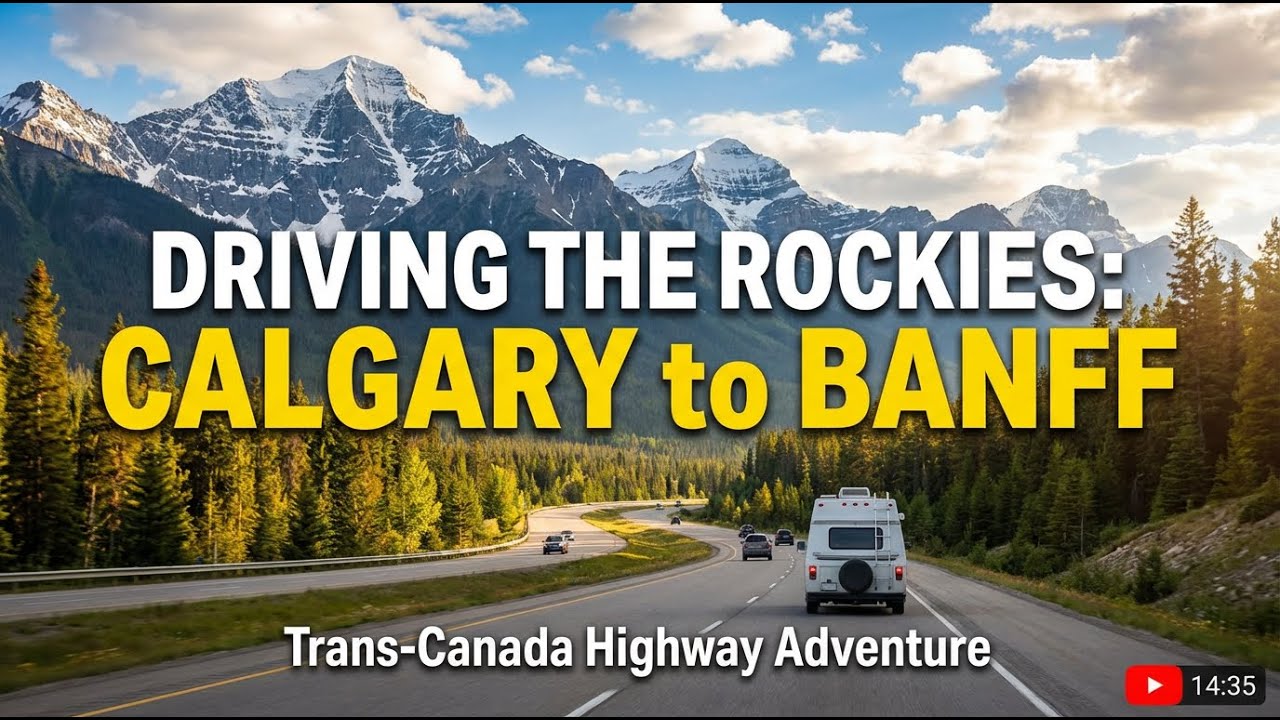 Driving on Trans-Canada Highway through the Rocky Mountains Part 1 ...