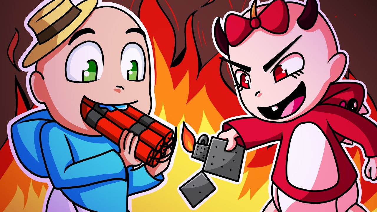 BEBE MALO LE DA TNT A BEBE BUENO😱🔥 en WHOS YOUR DADDY - YouTube