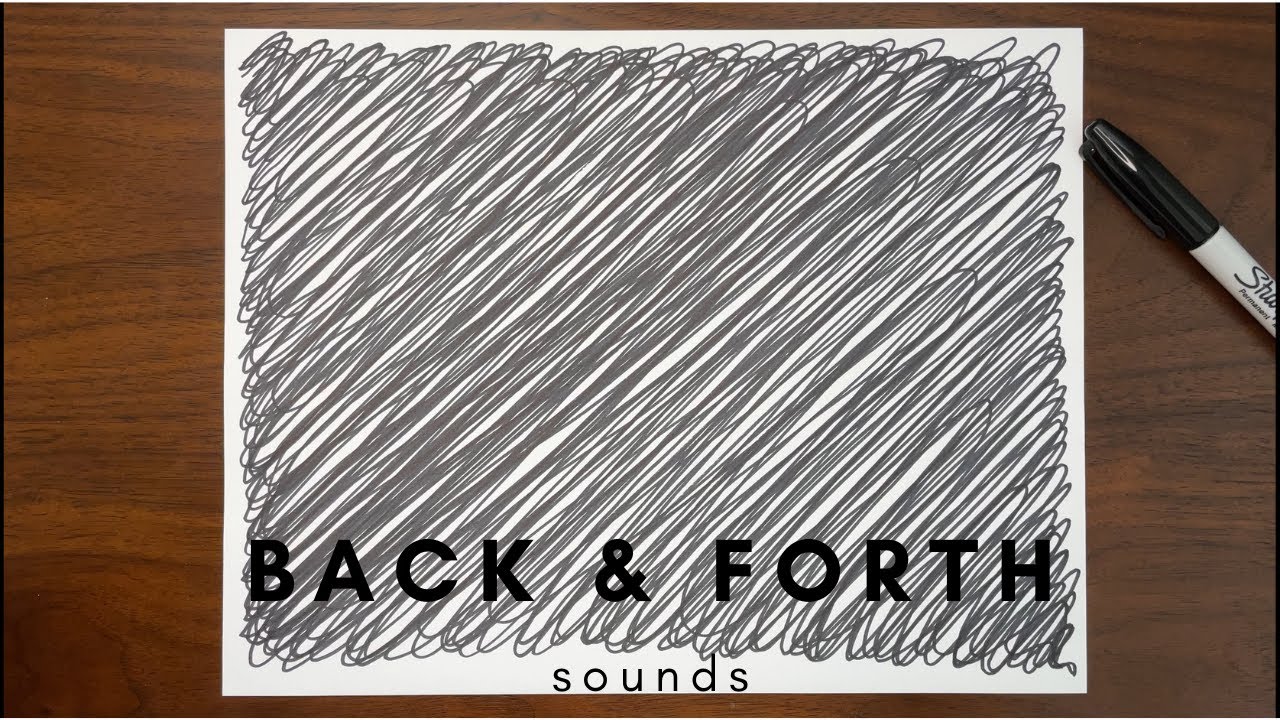 Piece #50: Back & Forth Sounds, Art, ASMR, Repetitive, Draw w/me ...