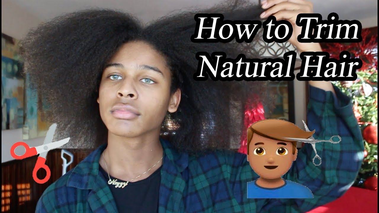 How to Trim Natural Hair - YouTube